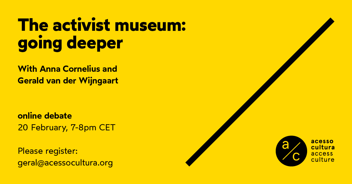 The Activist Museum: going deeper – Anna Cornelius and Gerald van der ...